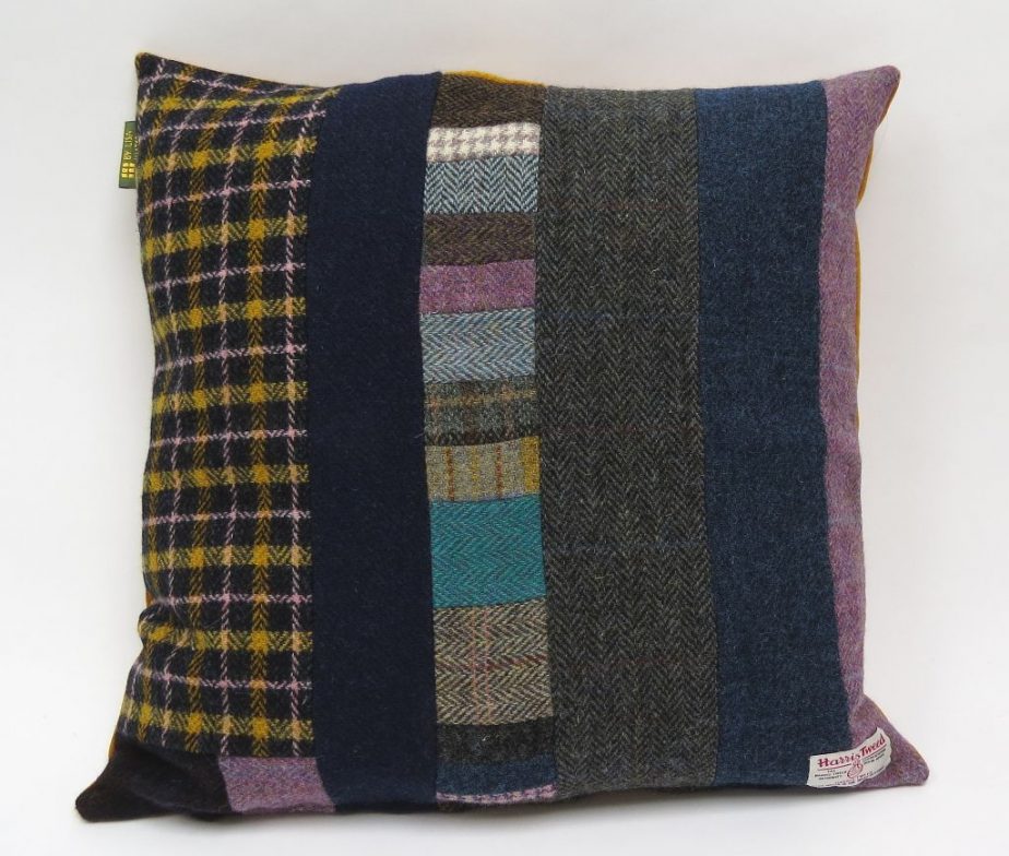 Harris Tweed Patchwork Cushions - 100% British Made & One of a Kind