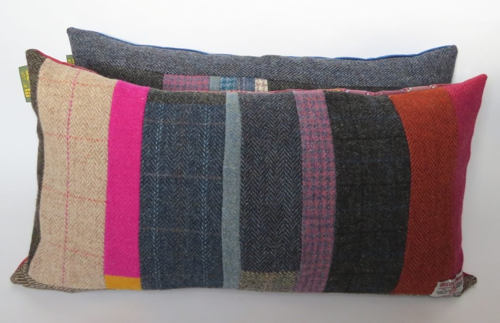 Harris Tweed Patchwork Cushions - 100% British Made & One of a Kind