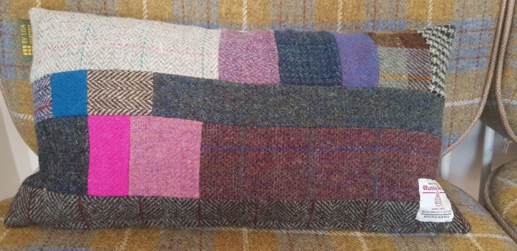 Harris Tweed Patchwork Cushions - 100% British Made & One of a Kind