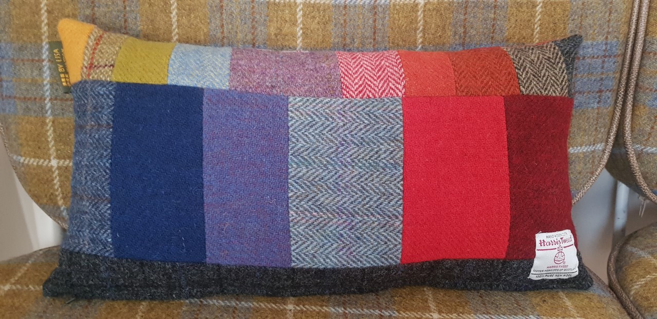 Harris Tweed Patchwork Cushions - 100% British Made & One of a Kind