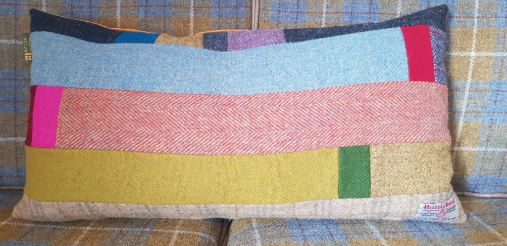 Harris Tweed Patchwork Cushions - 100% British Made & One of a Kind