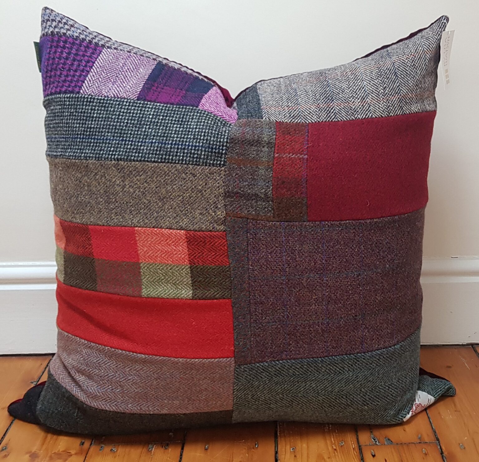 Harris Tweed Patchwork Cushions 100% GBMade & One of a Kind